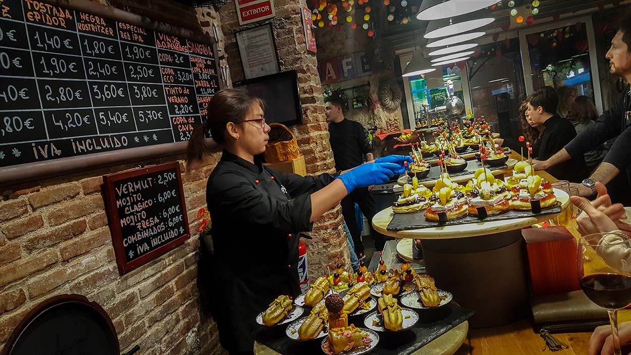 5 meilleurs Bars Tapas Pintxos à Barcelone